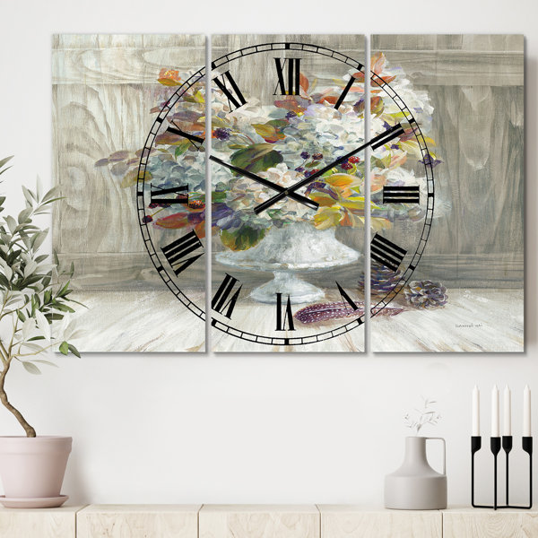 The Twillery Co. Swigart Oversized Farmhouse Wall Clock - Wayfair Canada