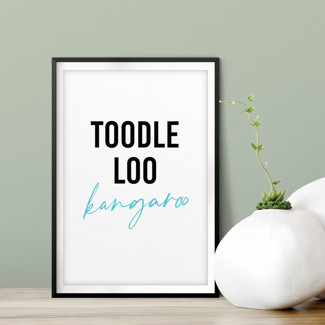 Trinx Toodle Loo Kangaroo 5 X 7 UNFRAMED Print Novelty Wall Art ...