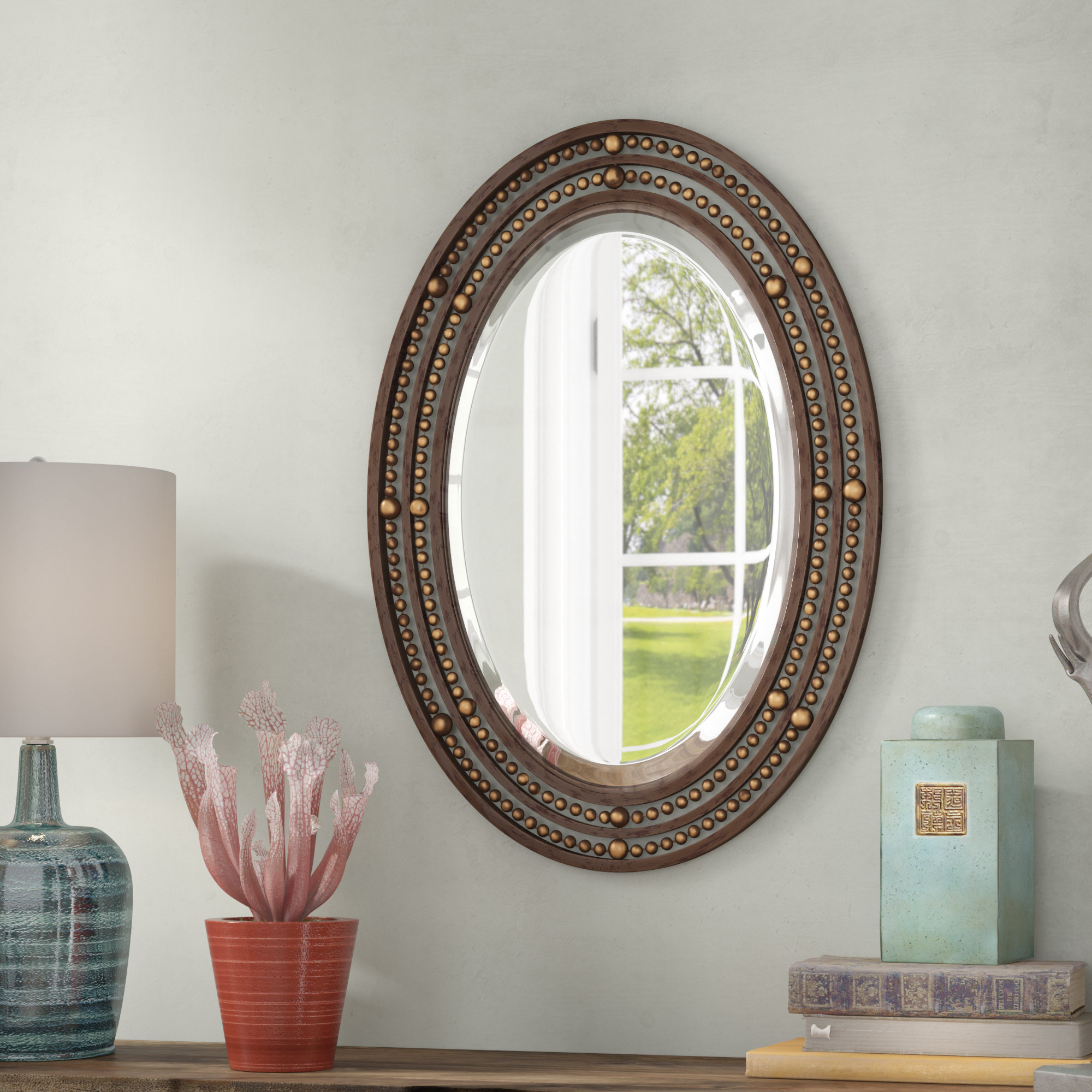 Lark Manor Sirugo Oval Wall Mirror & Reviews | Wayfair