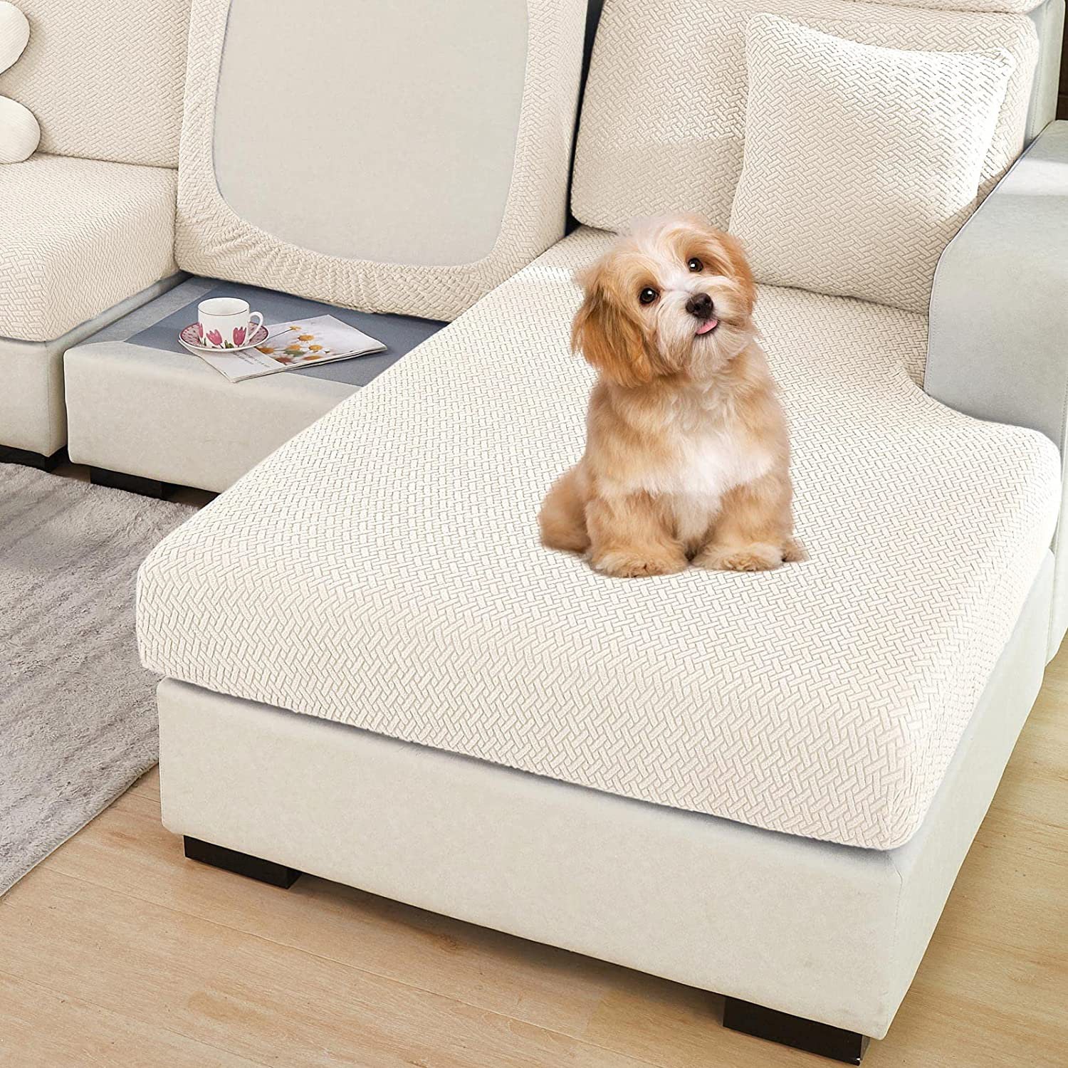 Hokku Designs Box Cushion Sofa Slipcover(Also suitable for chaise ...