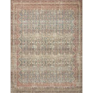 Angela Rose x Loloi Aubrey Ocean / Spice Area Rug & Reviews | Wayfair