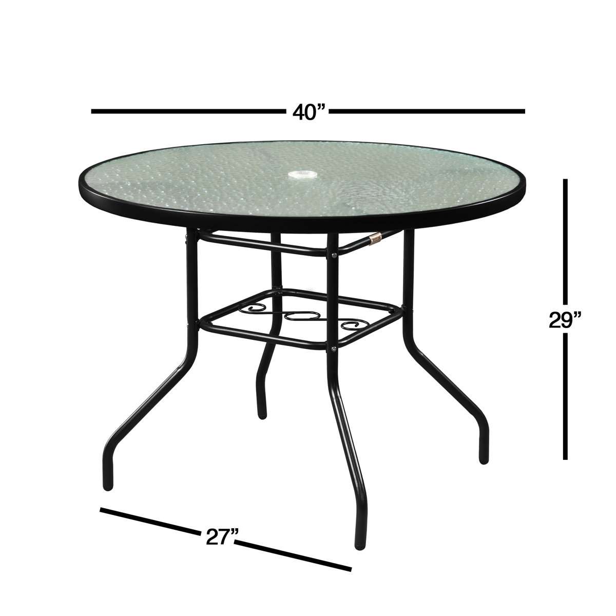 Red Barrel Studio® Gotelind Round 40'' Outdoor Dining Table & Reviews ...