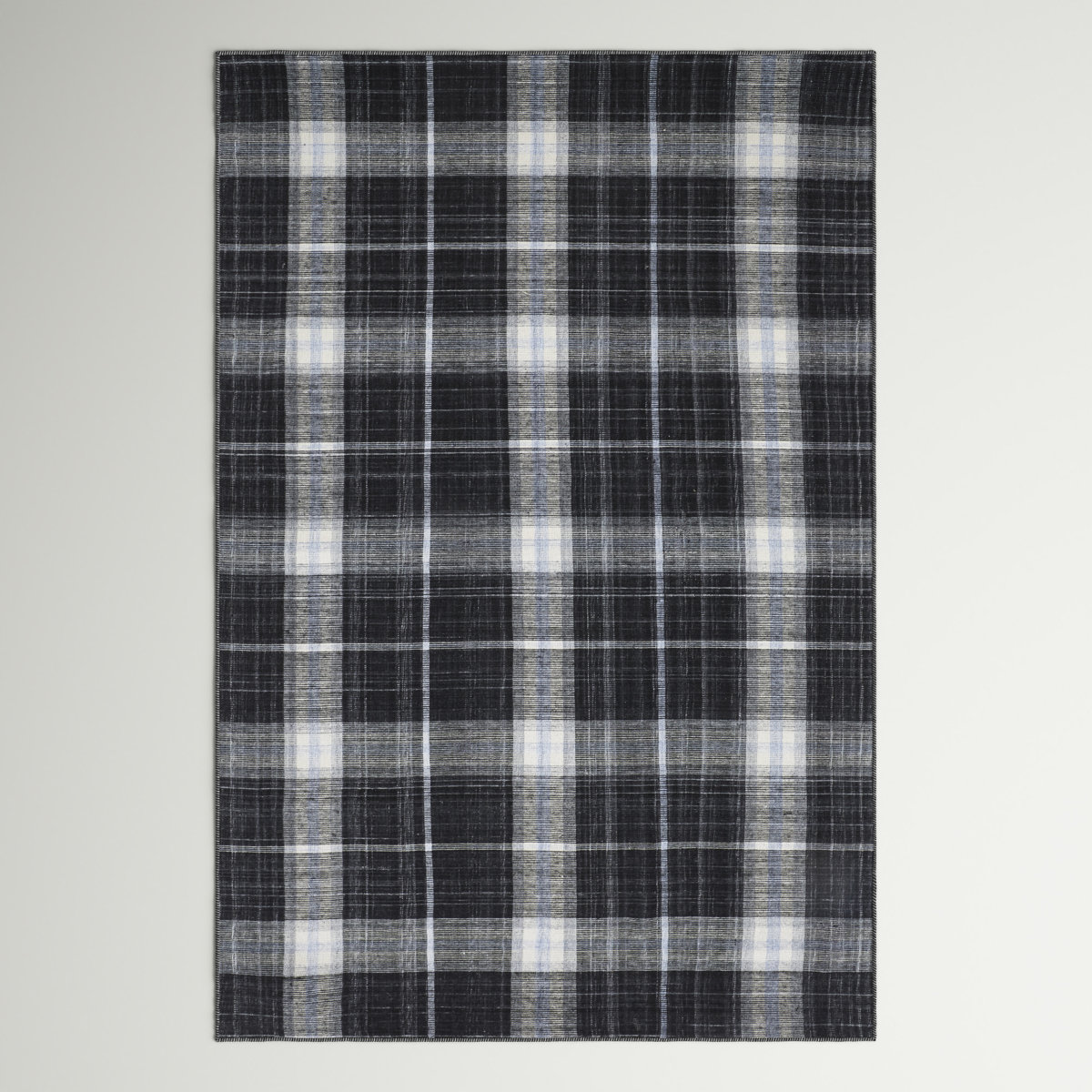 Sand & Stable™ Johan Plaid Handmade Flatweave Charcoal/Gray Area Rug ...