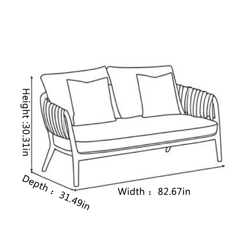 A Zoetic Home Premium Teak Wood Outdoor Sofa | Wayfair