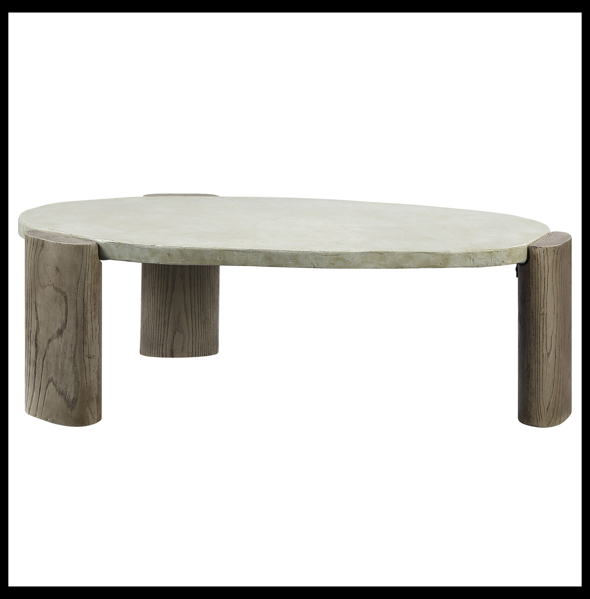 Red Barrel Studio Chavonte Coffee Table, Weathered Grey & Oak Finish ...