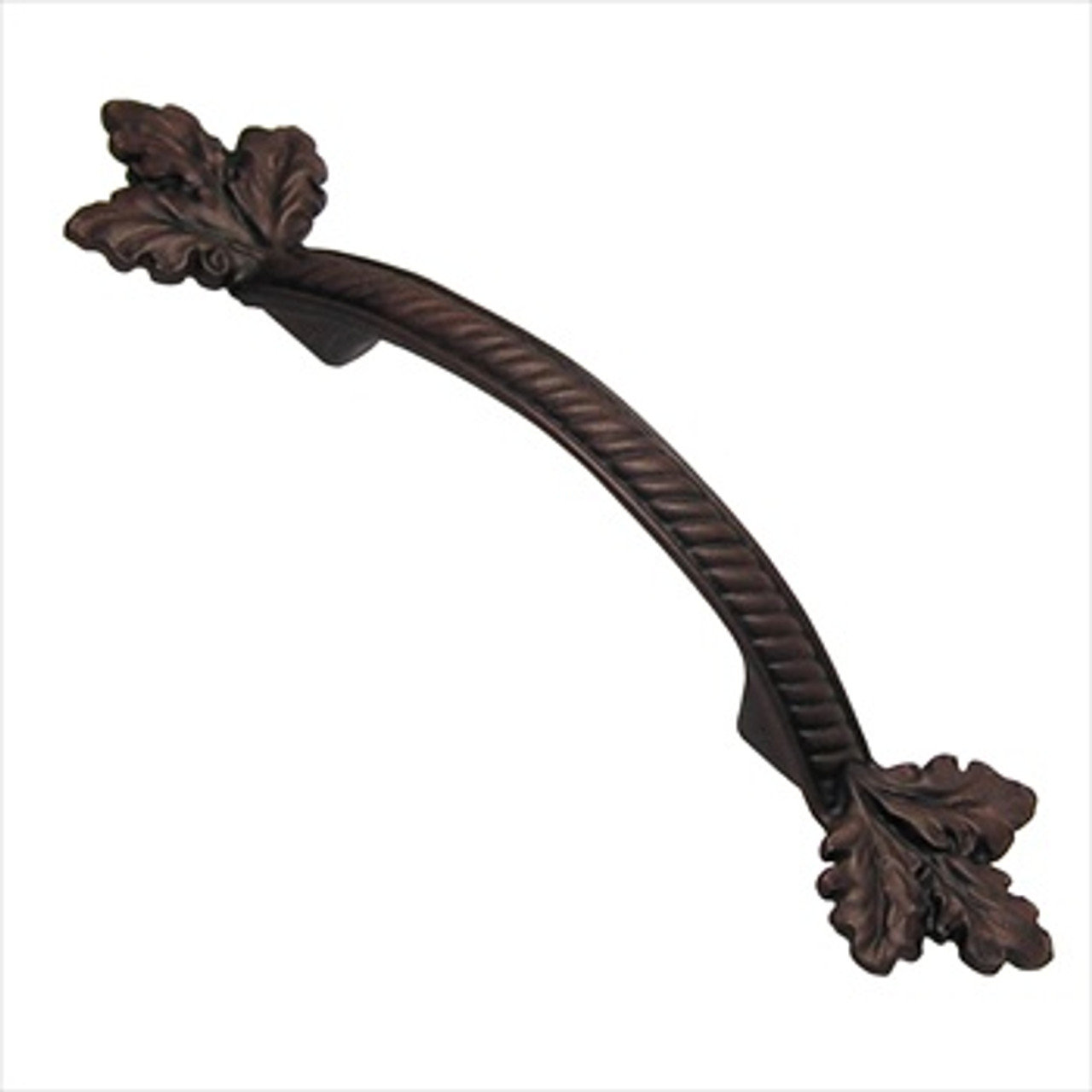 D. Lawless Hardware 2-7/8" Center Oak Leaf Pull Rust with Black | Wayfair