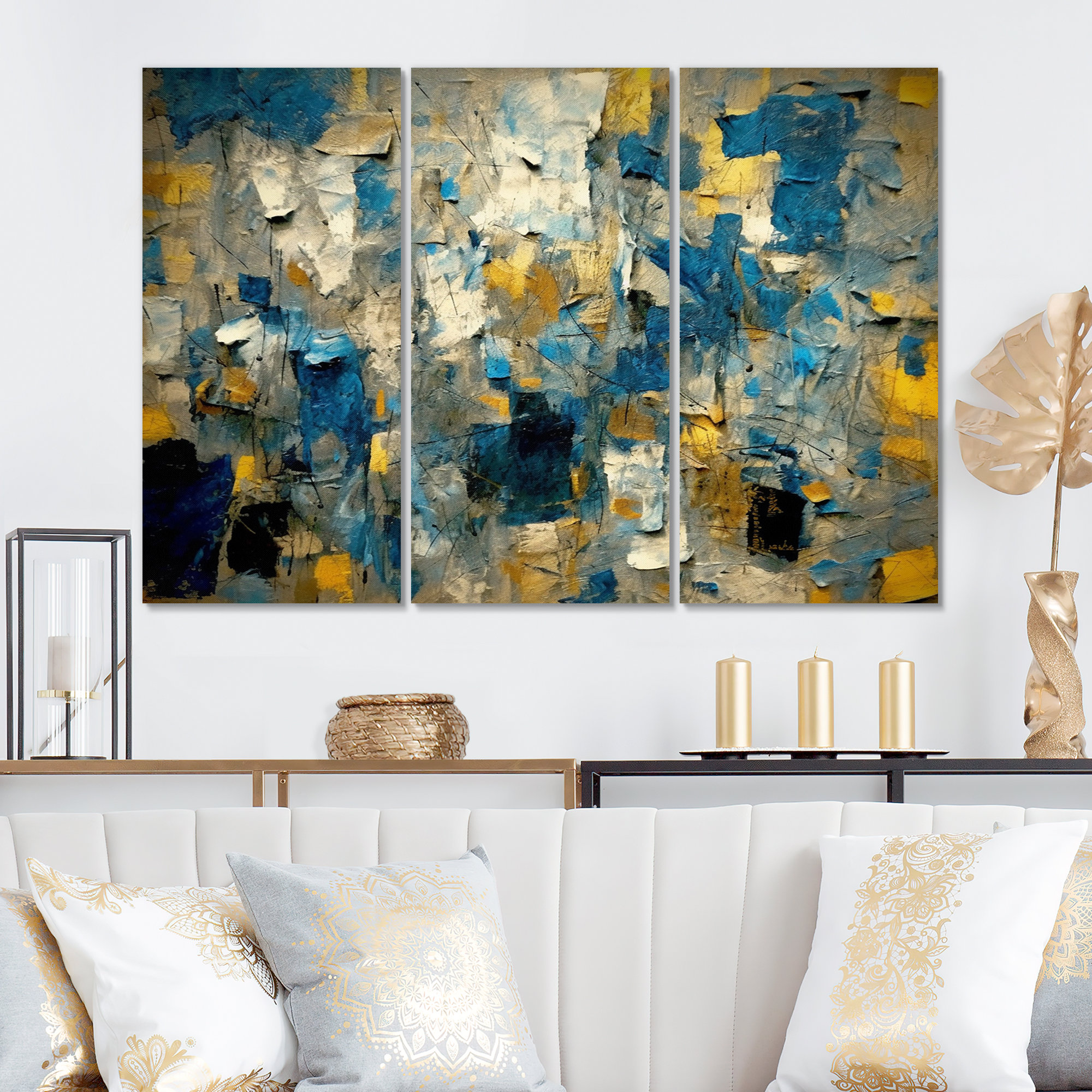 Ivy Bronx Retro Southern Sunset Abstract Expressionism II On Canvas 3 ...