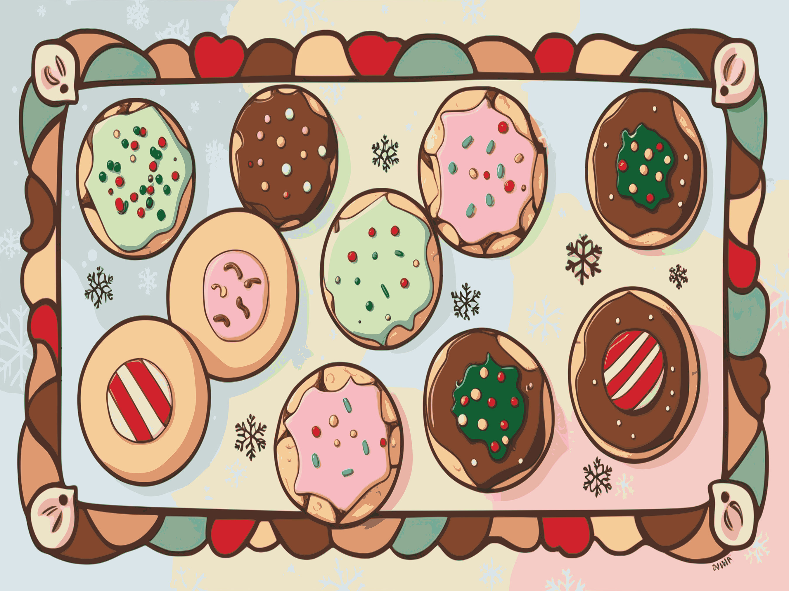 Ginza Six Washable Cookies Holiday Rug | Wayfair