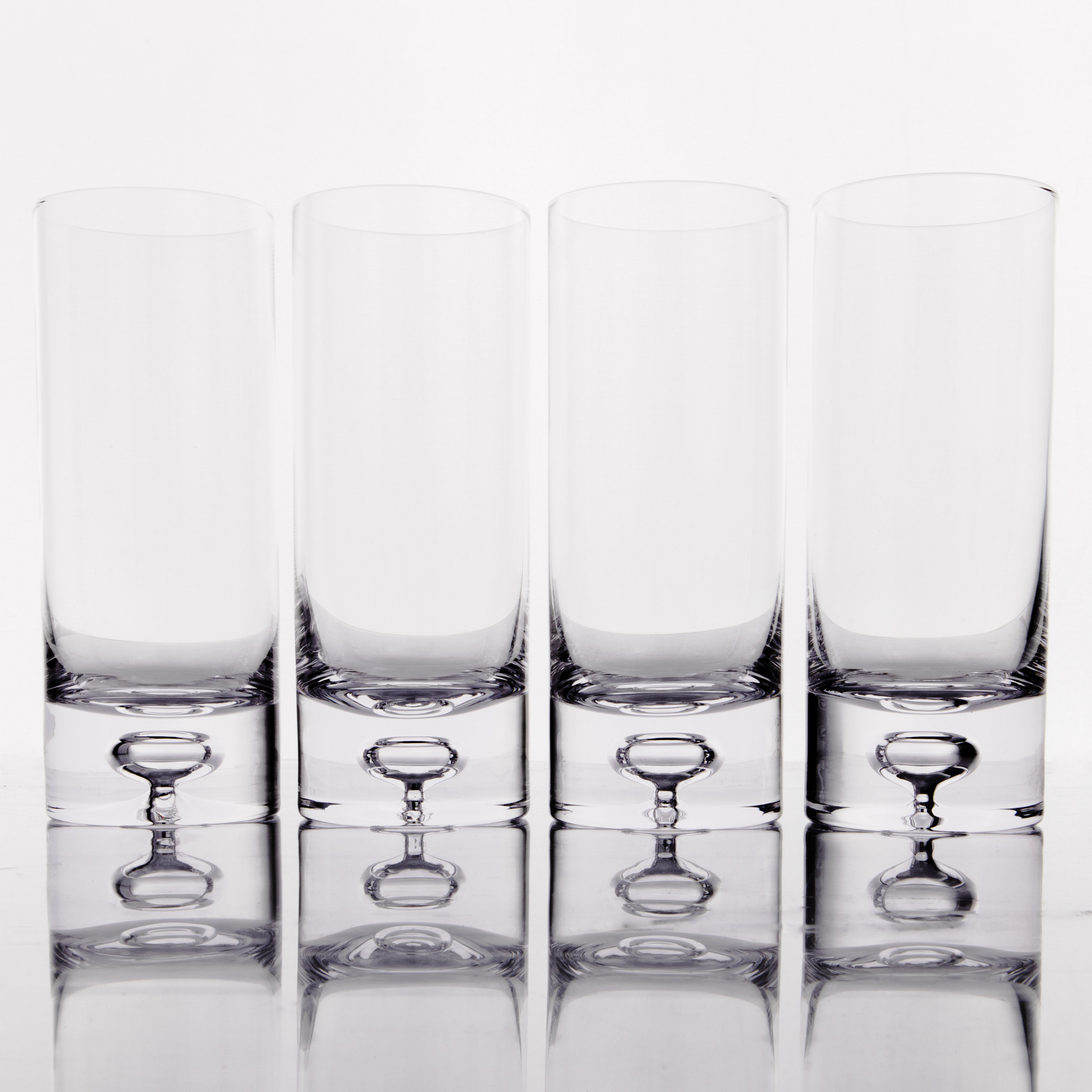 Lemonsoda Crystal Bubble Base Collins Glass Highball Tumbler 12oz | Wayfair