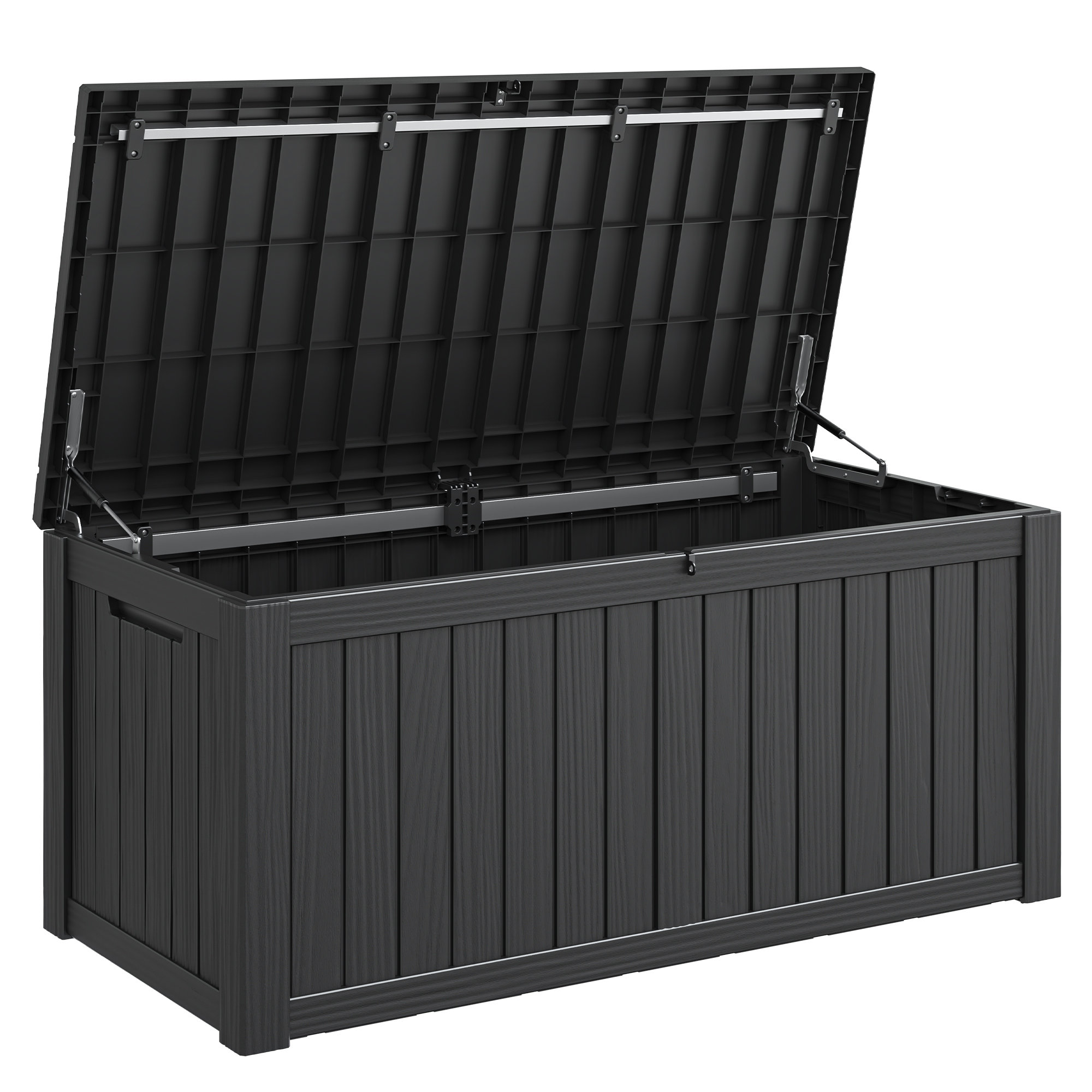 KAMABOKO 150 Gallon Large Resin Deck Box With Waterproof And Lockable ...