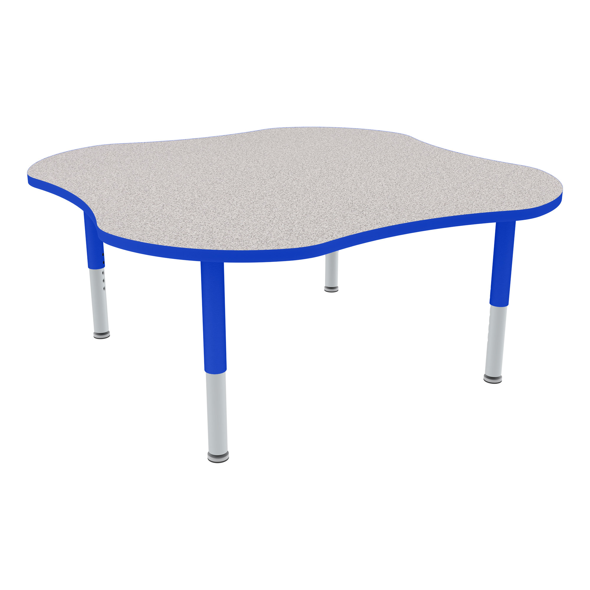 Sprogs Adjustable Height Clover Preschool Classroom Activity Table with ...