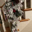 The Holiday Aisle® Winter Snow Flocked Swag & Reviews | Wayfair