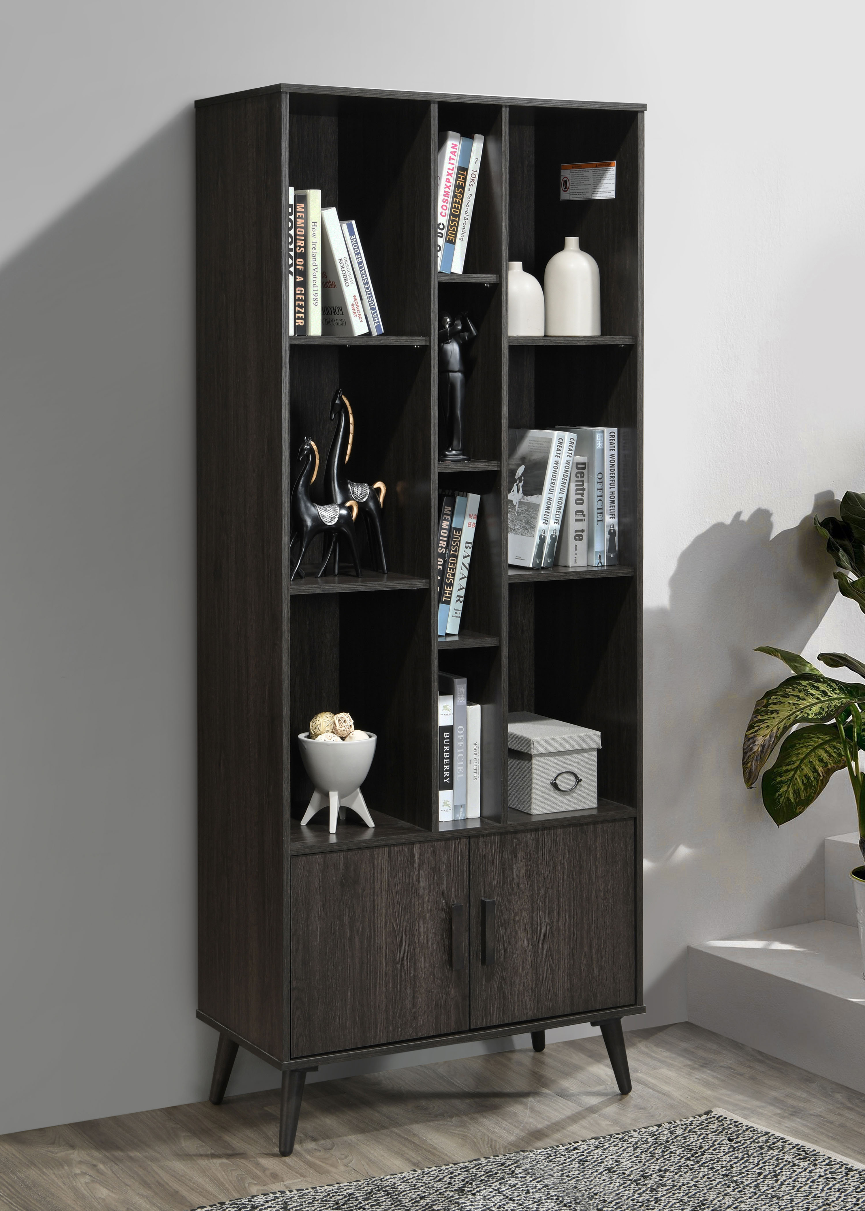 Wade Logan® Arto 75.5'' H x 31'' W Standard Bookcase & Reviews | Wayfair