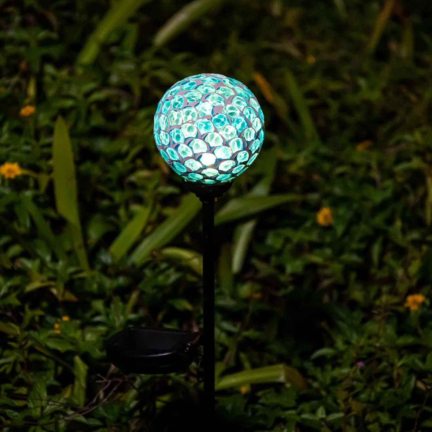 WONDER garden Solar Powered Glass Pathway Light | Wayfair
