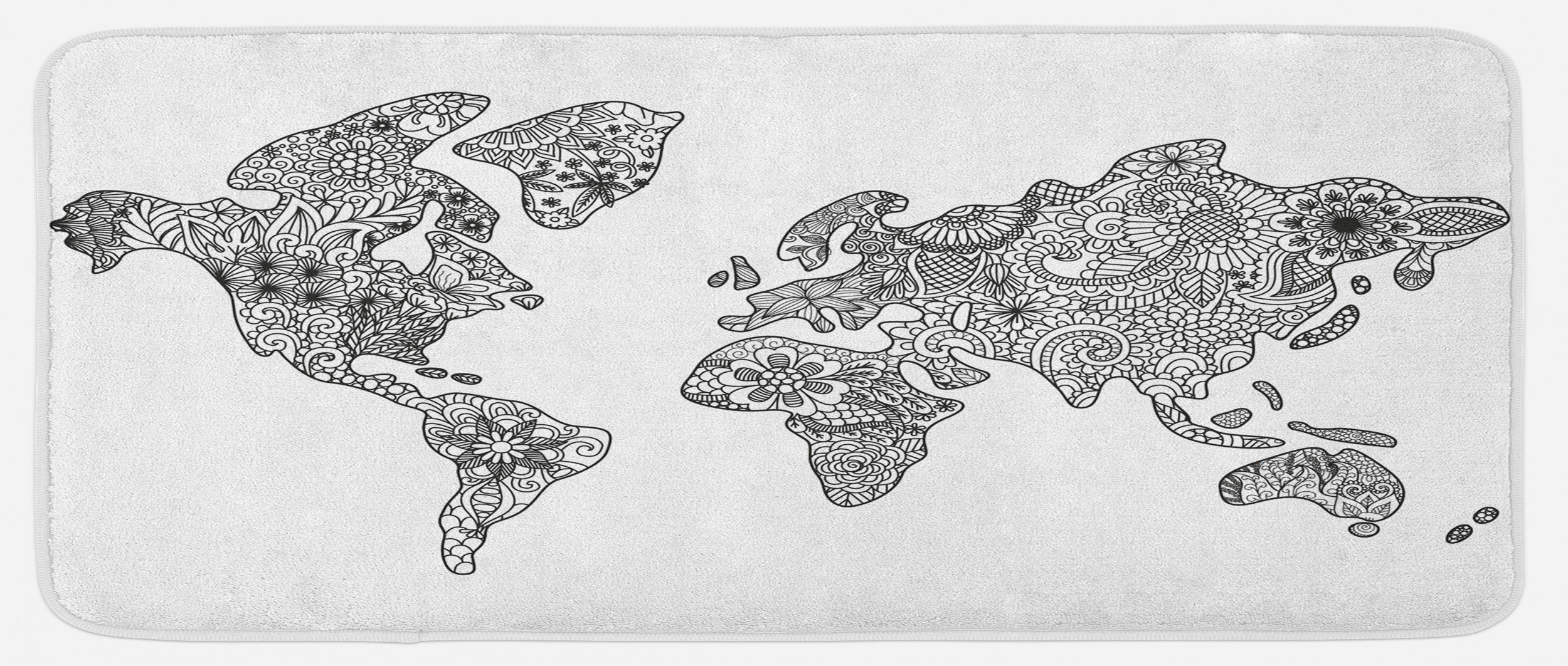 East Urban Home World Map Kitchen Mat | Wayfair