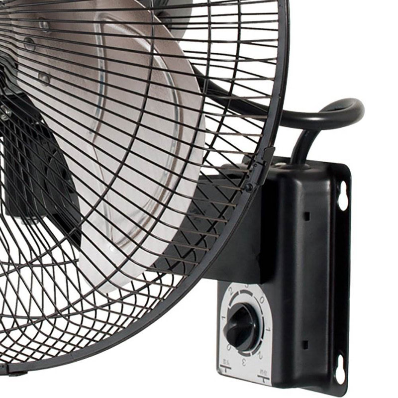 Hydrofarm Active Air ACFW16HDB Metal Wall Mountable Oscillating Fan ...