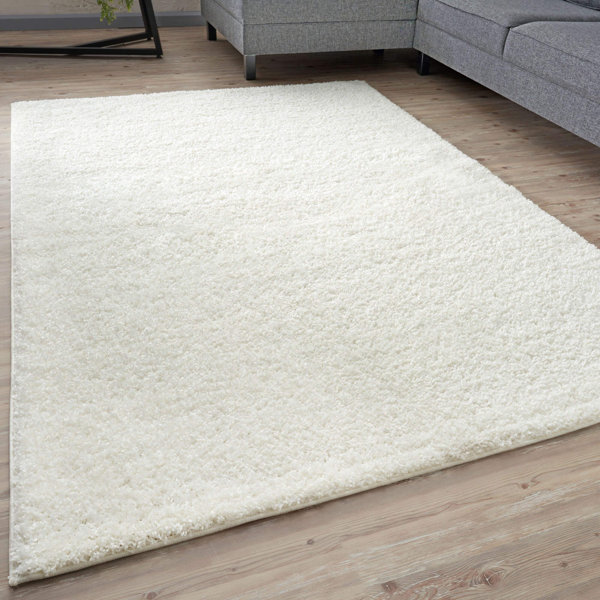 THE RUGS Myshaggy Collection Rugs Solid Design in White & Reviews ...