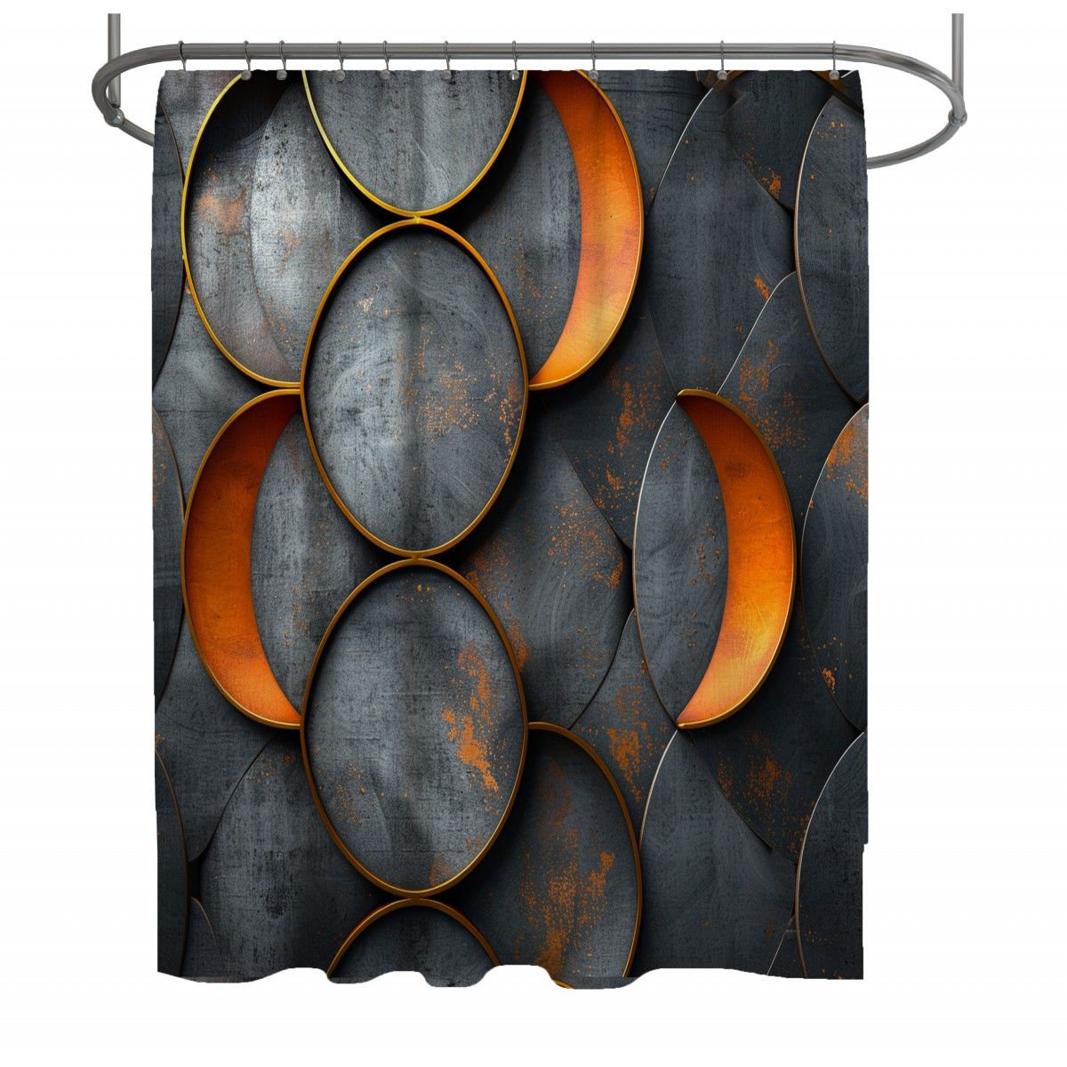 Brayden Studio® Delsman Geometric Shower Curtain | Wayfair