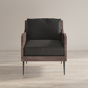 Black Leather Accent Chairs You'll Love | Wayfair