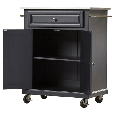 Three Posts™ Hedon Metal Kitchen Cart & Reviews | Wayfair