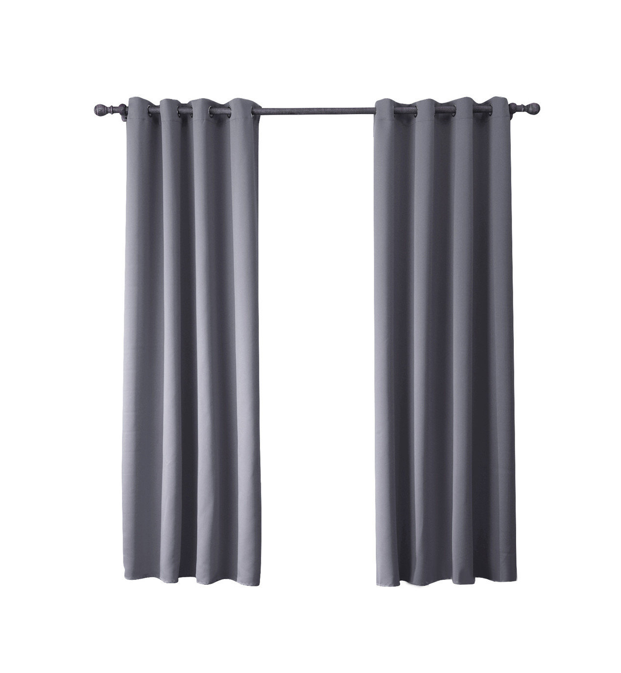 Eider & Ivory™ Bedroom Blackout (85% Block) Curtains Two Pieces of 49 ...