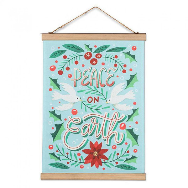 The Holiday Aisle® Peace on Earth Banner | Wayfair