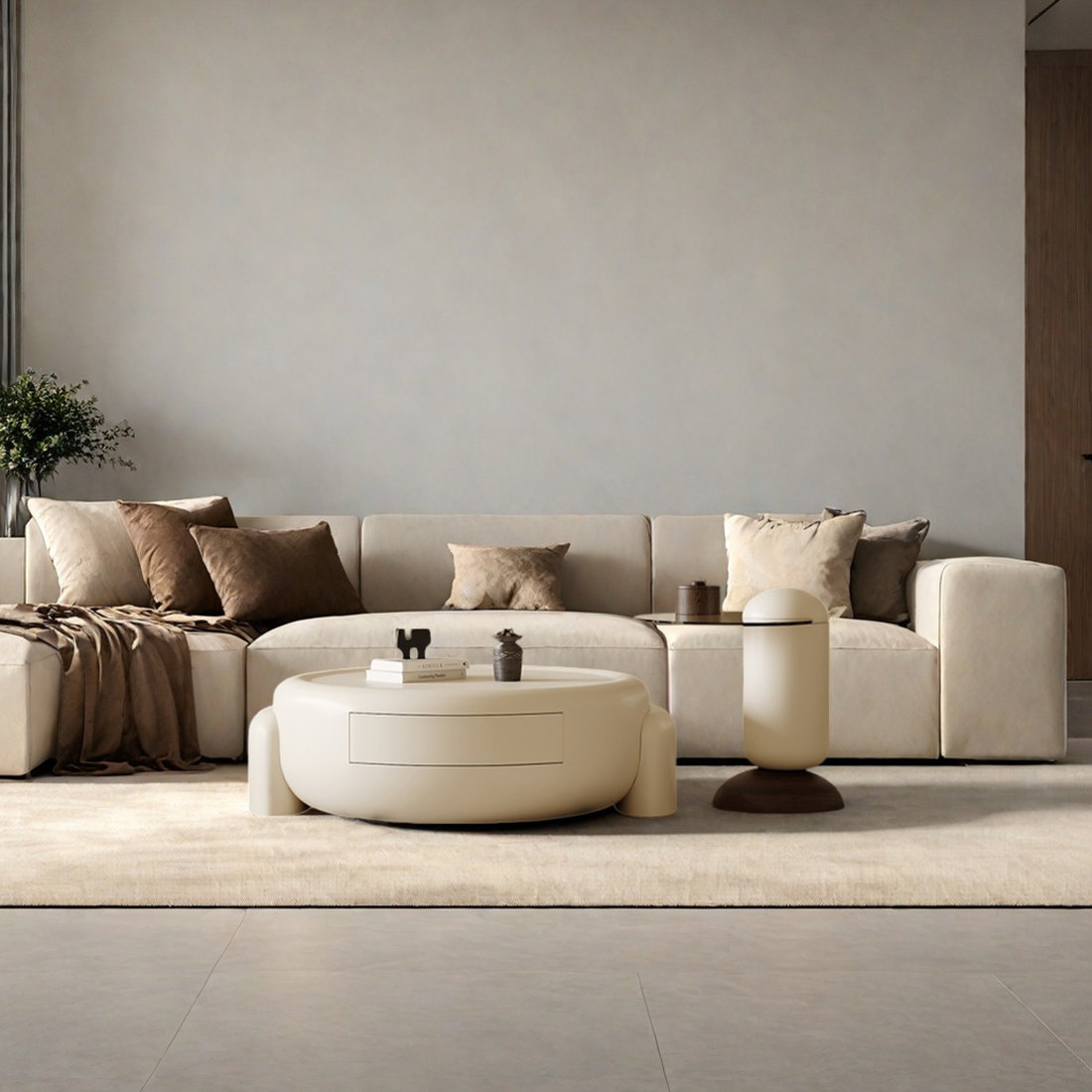 Wu's StylishVault Simple Style Wood Coffee Table Set - Wayfair Canada