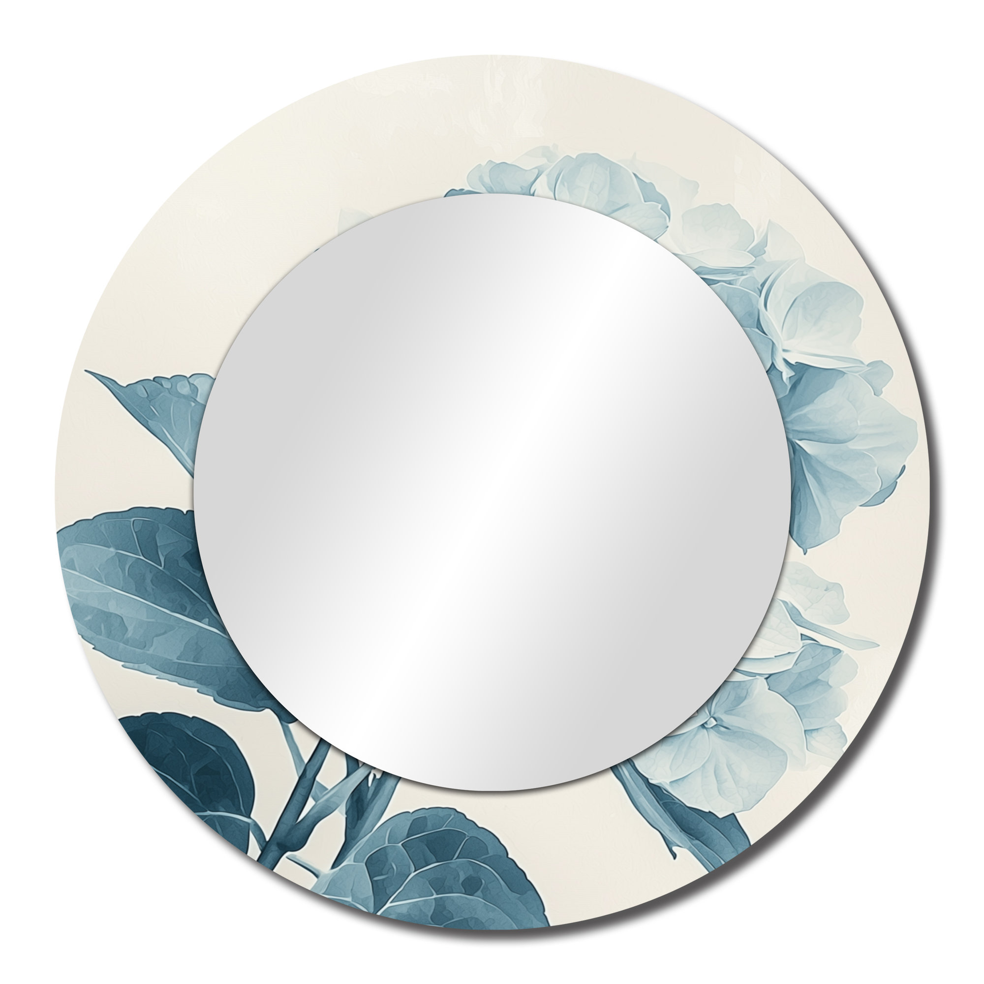 Ebern Designs Monochrome Hydrangeas In The Garden Shade I - Floral ...