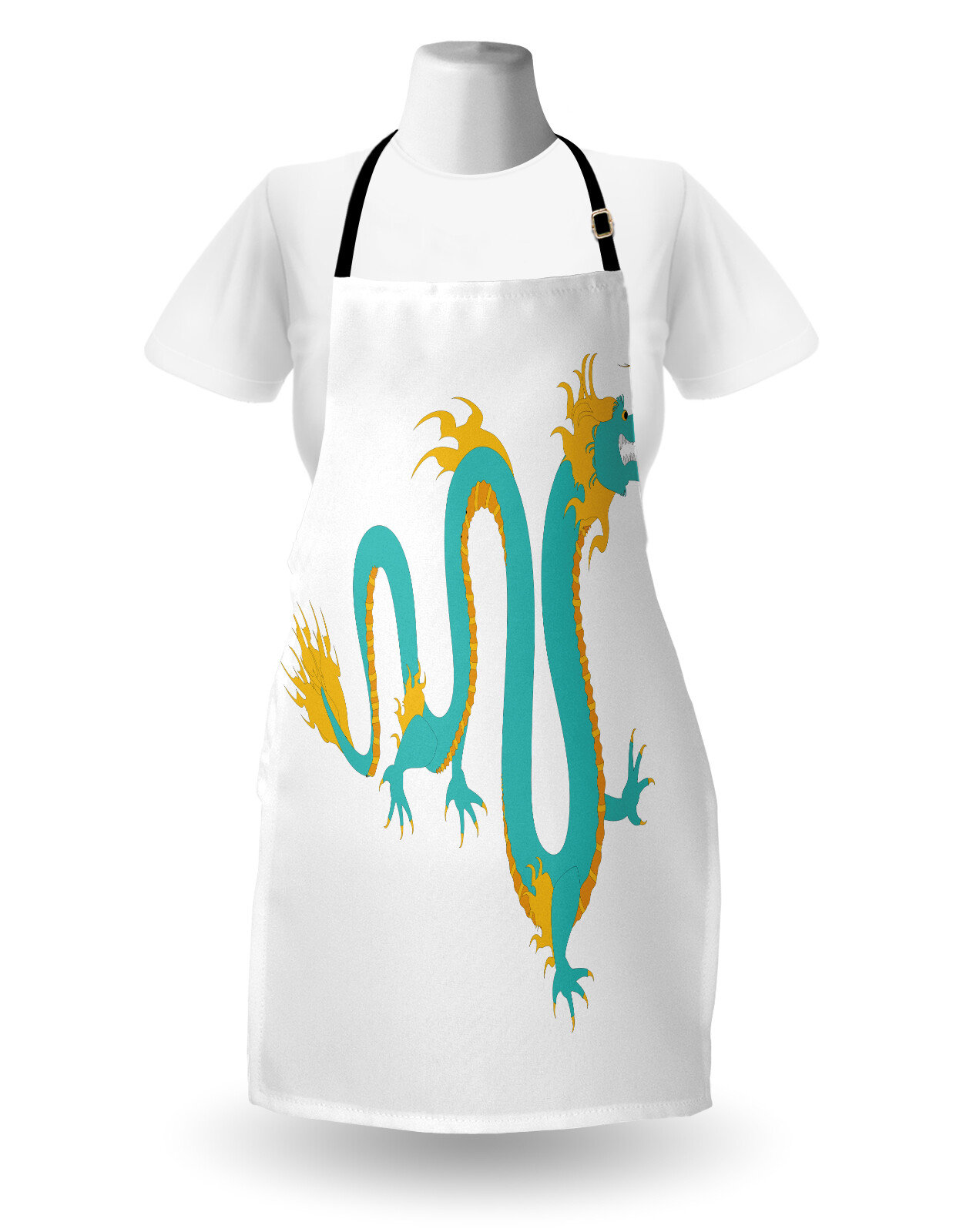 East Urban Home Dragon Apron Unisex Chinese Mythological Adult Size ...