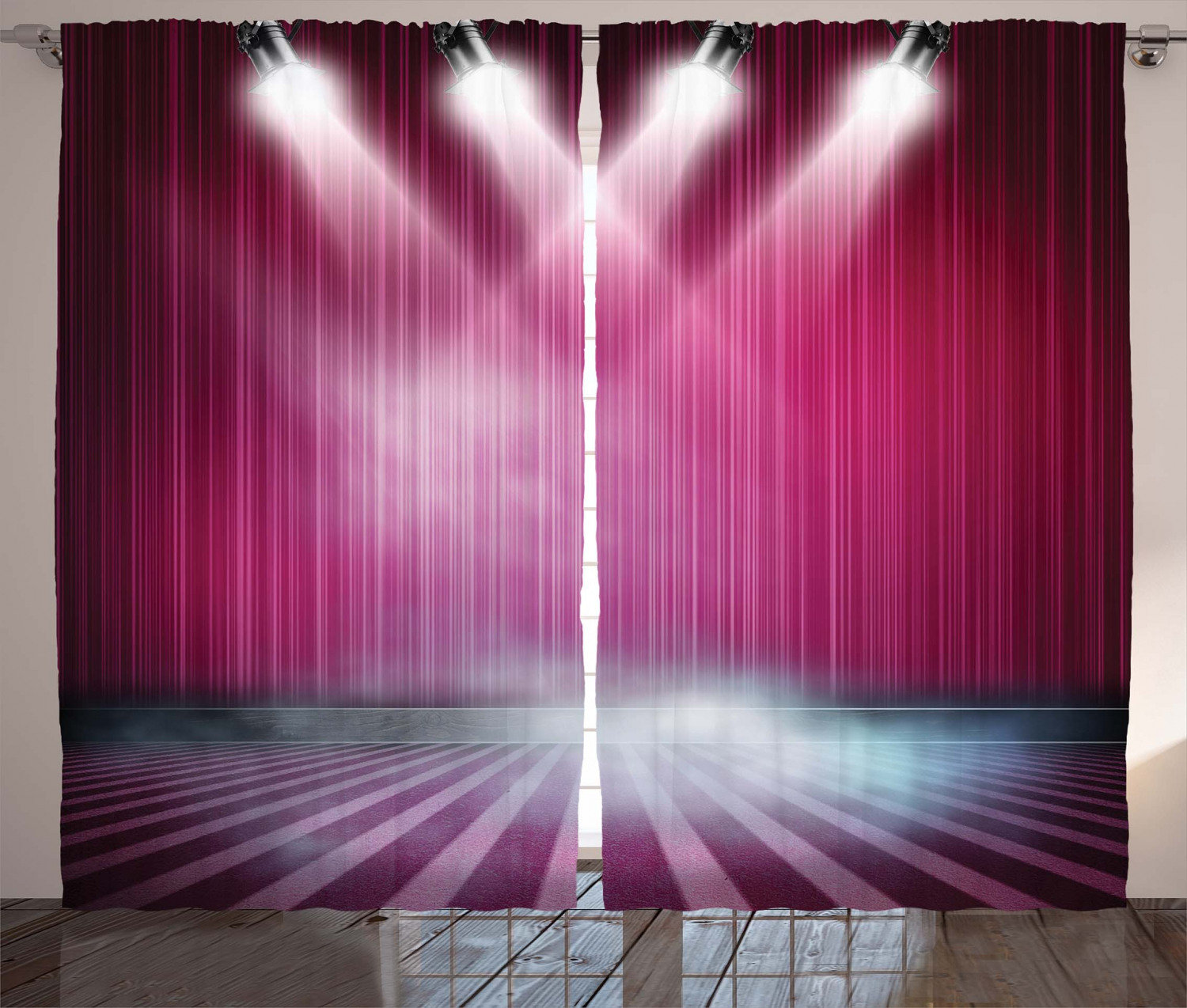 East Urban Home Theatre Semi-Sheer Rod Pocket Curtain Panels | Wayfair