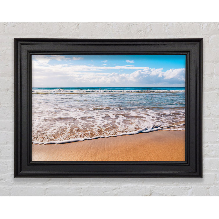 Highland Dunes Beautiful Sandy Day At The Beach Framed Print | Wayfair ...