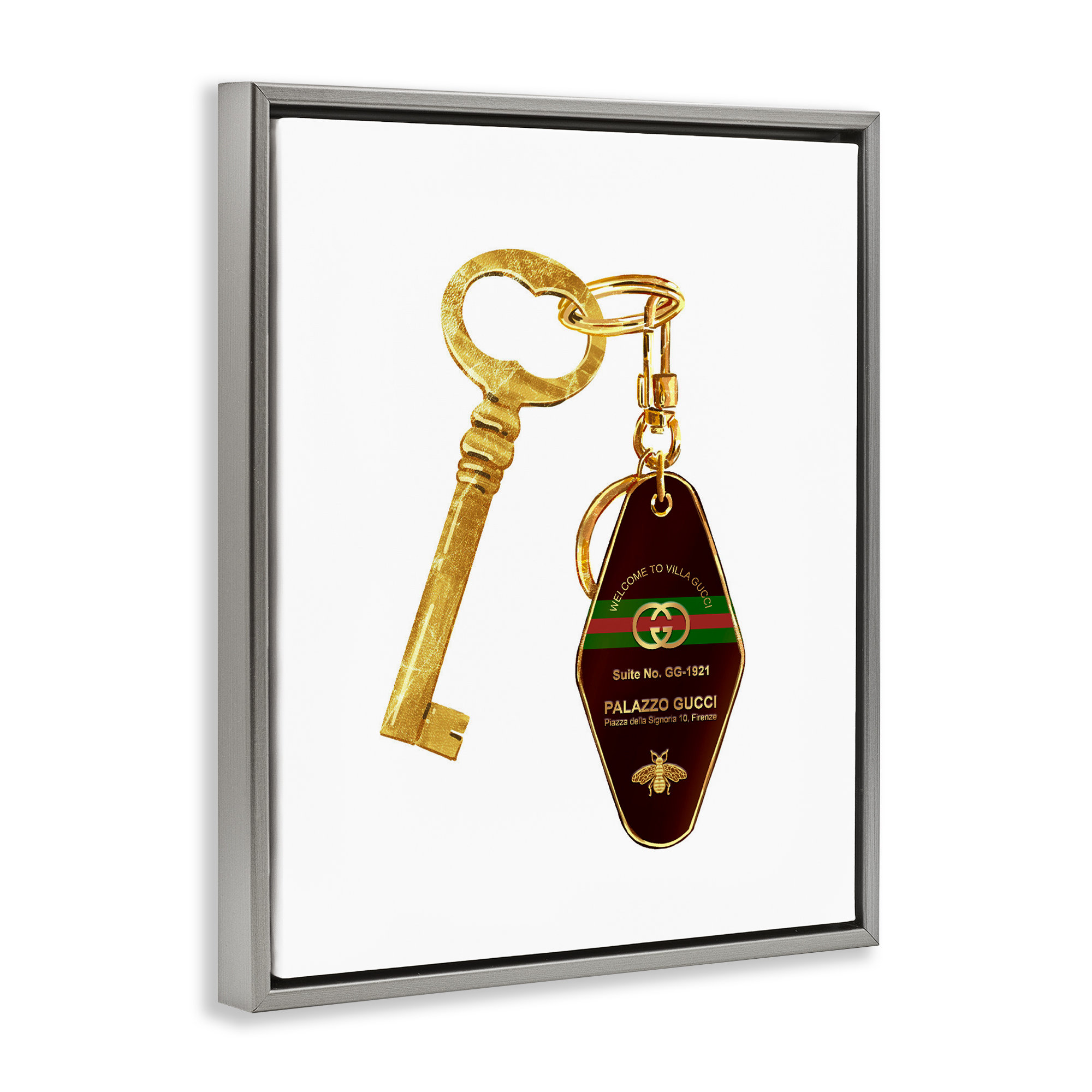 Latitude Run® Luxury Hotel Key Floating Frame, design by Ziwei Li | Wayfair