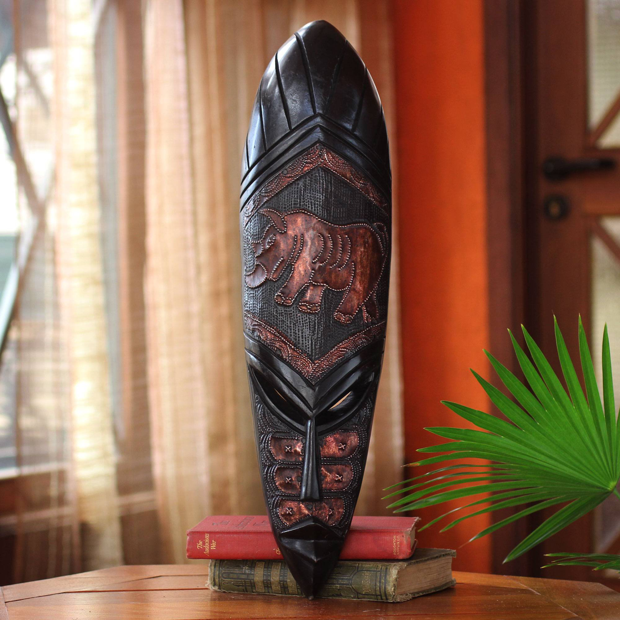 Novica African Rhinoceros Spirit Ghanaian Mask | Perigold
