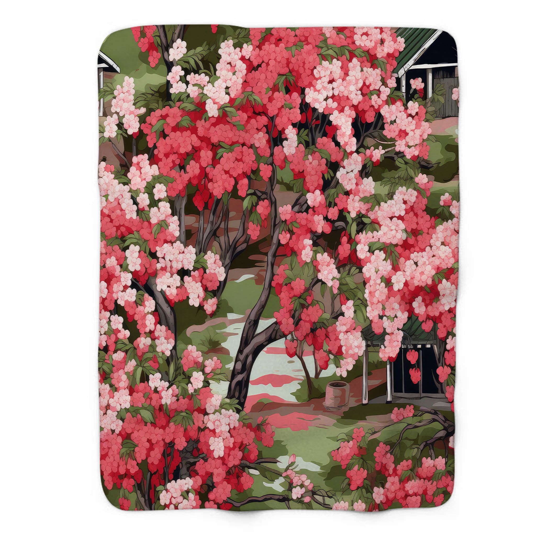 MentionedYou Country Apple Orchard - 1 Piece Premium Sherpa Bla Throw ...