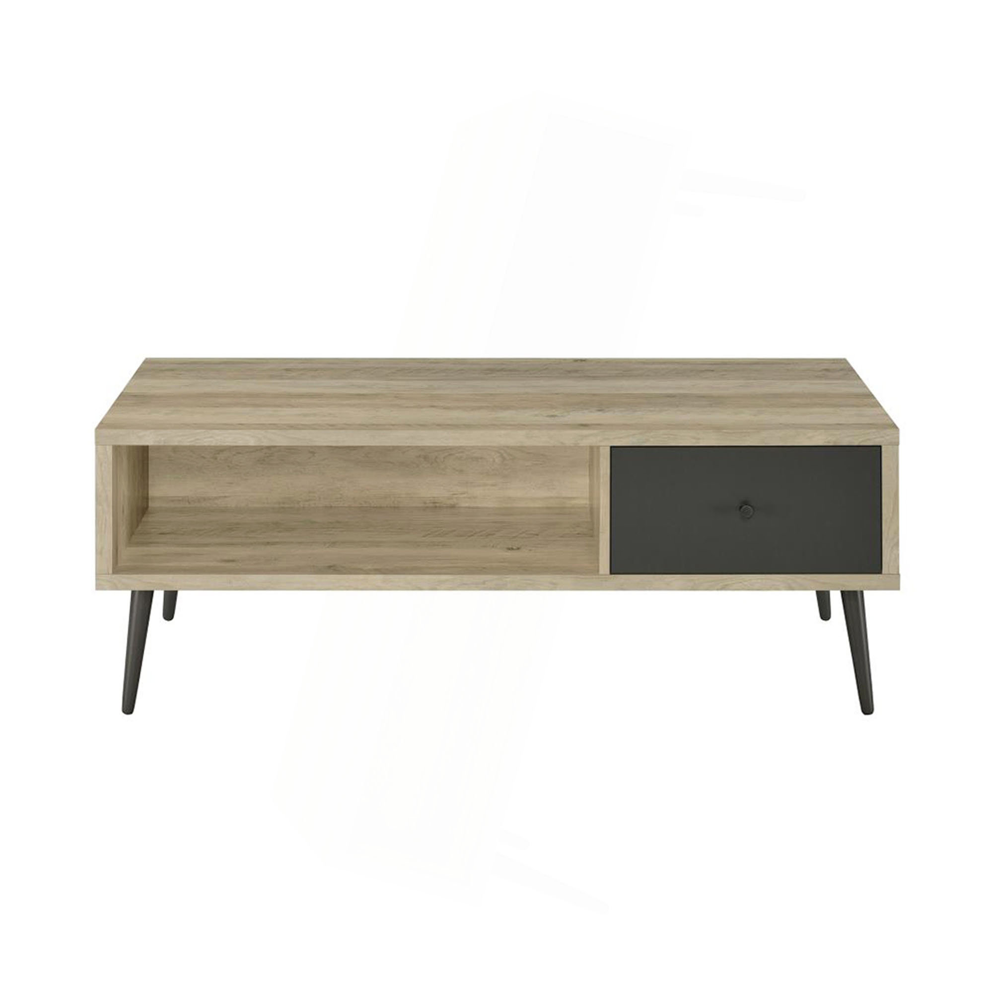 MOHAIDIANSHANG 1-Drawer Engineered Wood Coffee Table, Distressed Pine ...