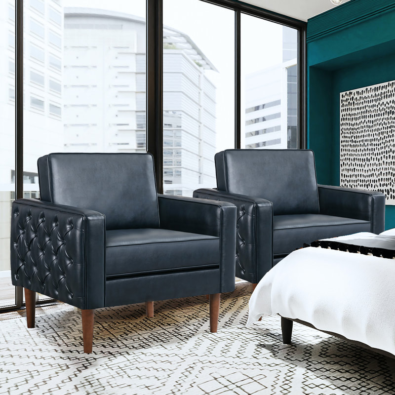 Wildon Home® Wandi Faux Leather Club Chair | Wayfair