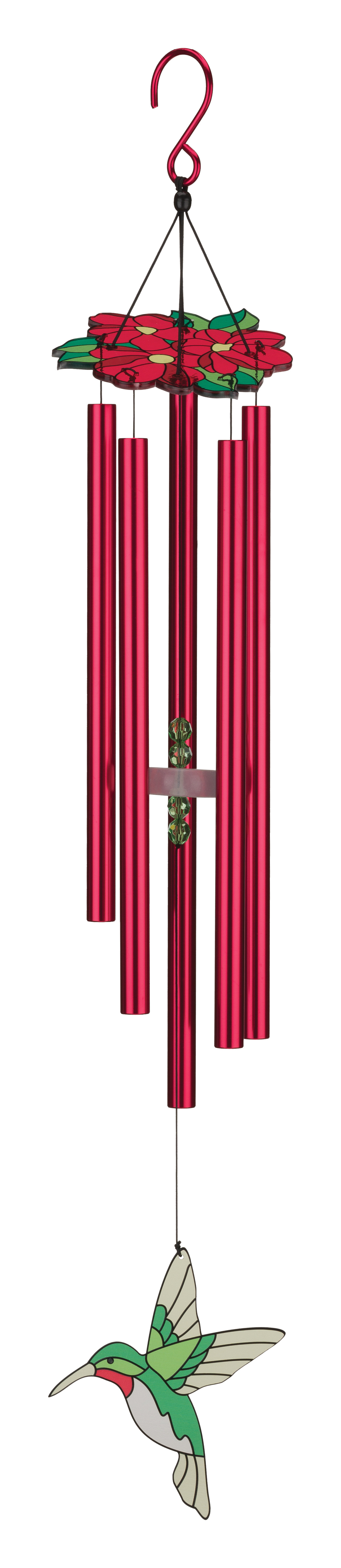 Regal Art & Gift Floral Bird Chime 32" - Ruby Throated - Wayfair Canada