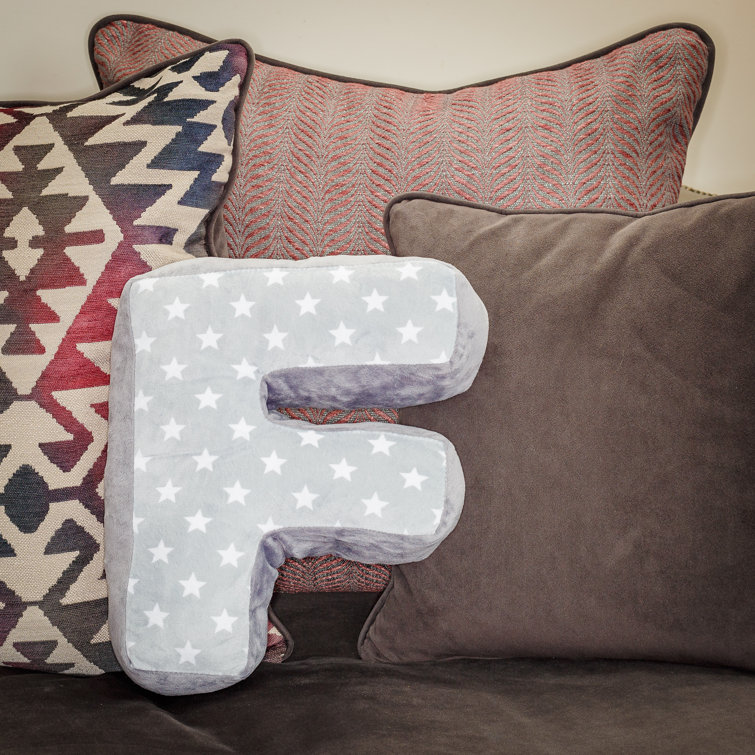 17 Stories Georgia-Rae Alphabet Letter Cushion F | Wayfair.co.uk