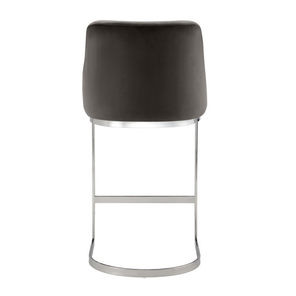 Orren Ellis Upholstered Bar Stool 25.8'' Counter Stool | Wayfair