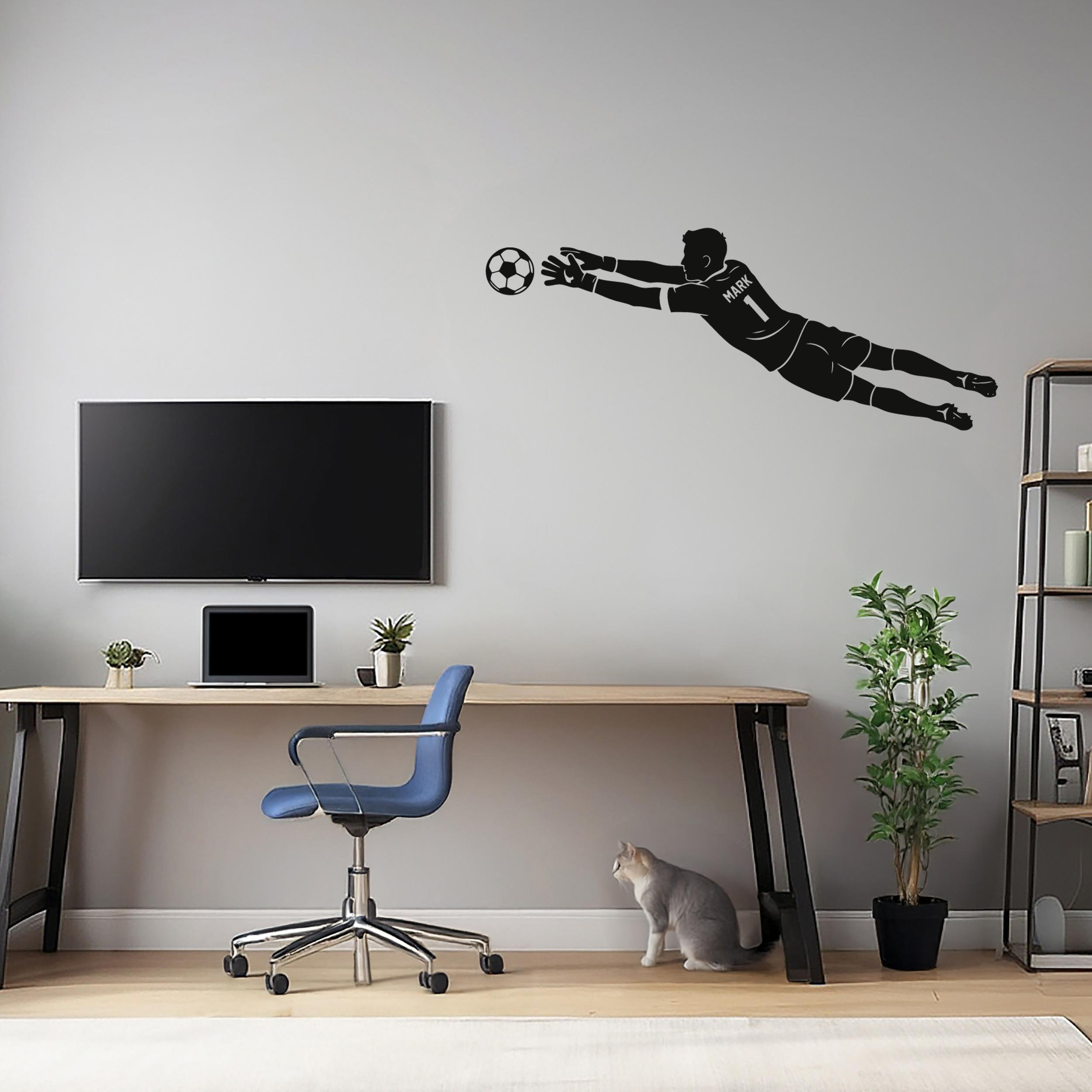 Trinx Custom Soccer Wall Sticker – Personalized Player Name Decal For ...