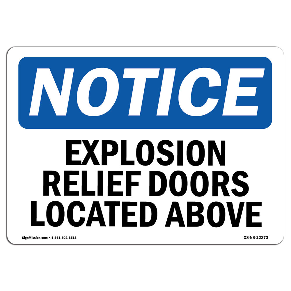 SignMission Explosion Relief Doors Located above Sign | Wayfair