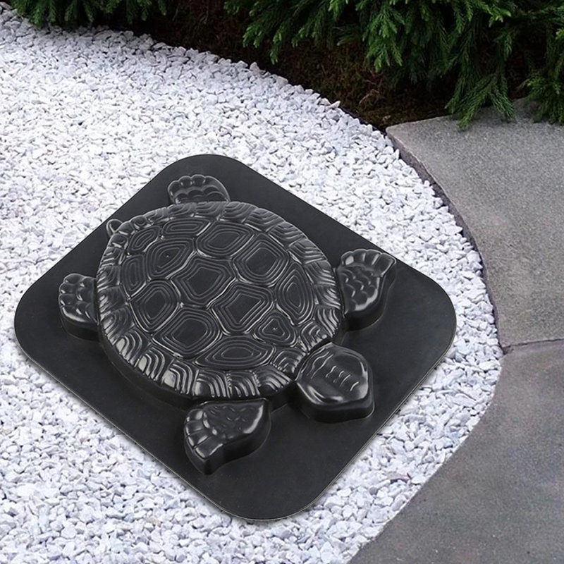 Arlmont & Co. Grebasch Turtle Mold Stepping Wall Stone Brick Concrete ...