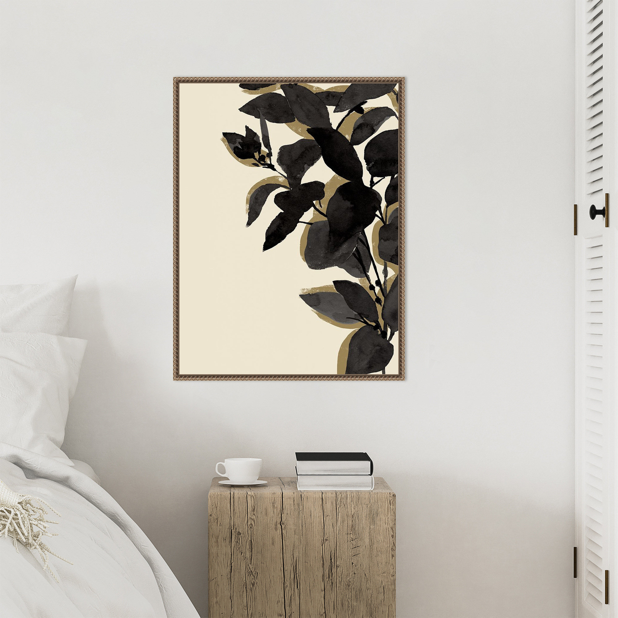 Lark Manor™ Ebony Branch II by Annie Warren Framed Canvas Wall Art ...