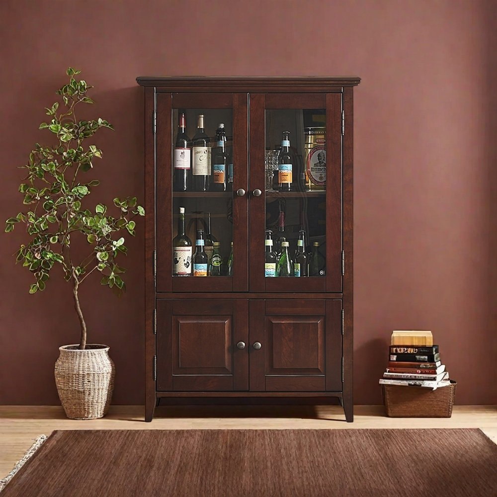 Kaoloupin American Style Enclosed Bookcase | Wayfair