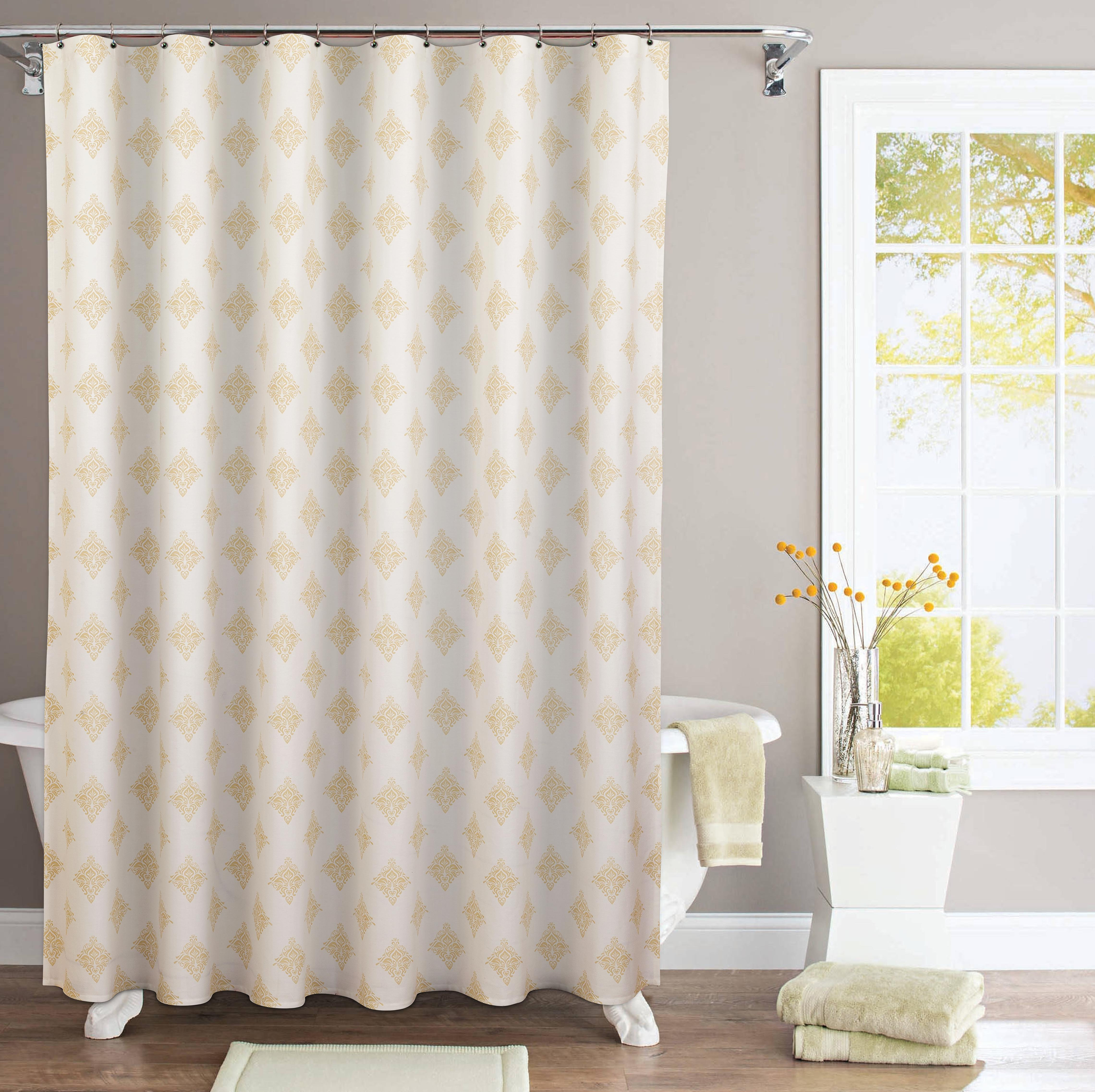 Corrigan Studio Cotton Damask Single Shower Curtain & Reviews - Wayfair ...