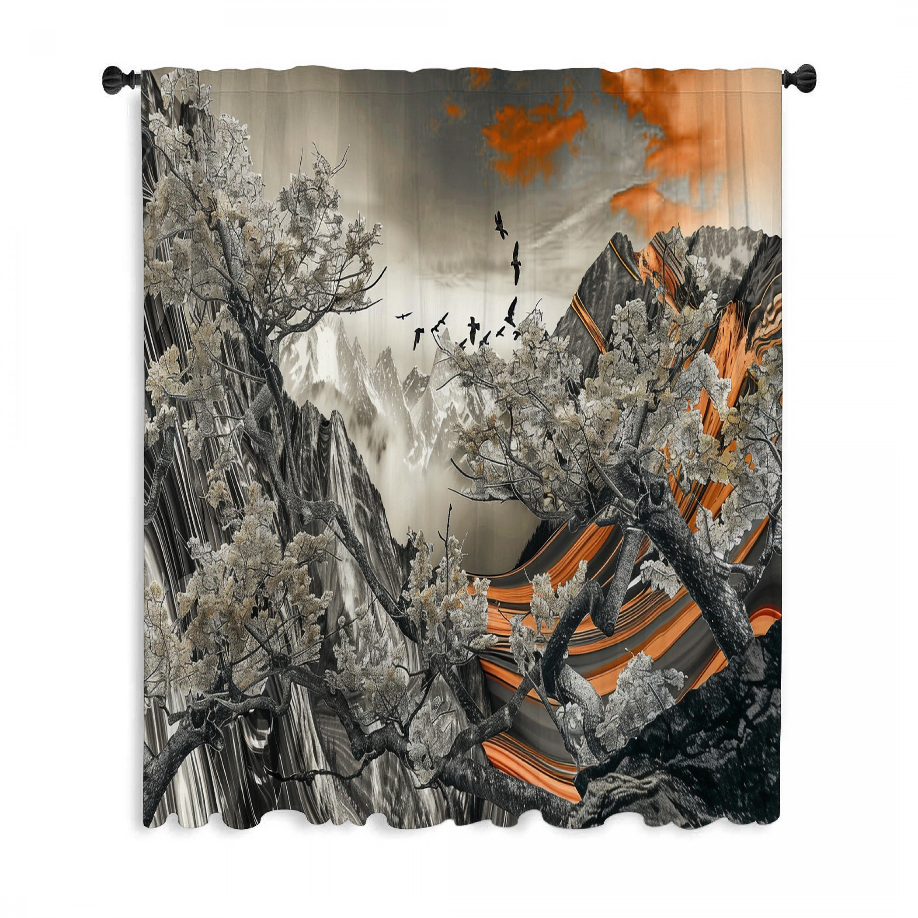 East Urban Home Culmo Polyester Sheer Curtain Panel | Wayfair