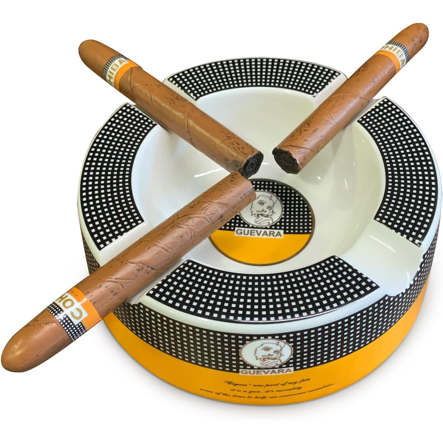 BINO Cigar Ashtray Big Ashtrays For 8" Round Cigarettes Large Rest ...
