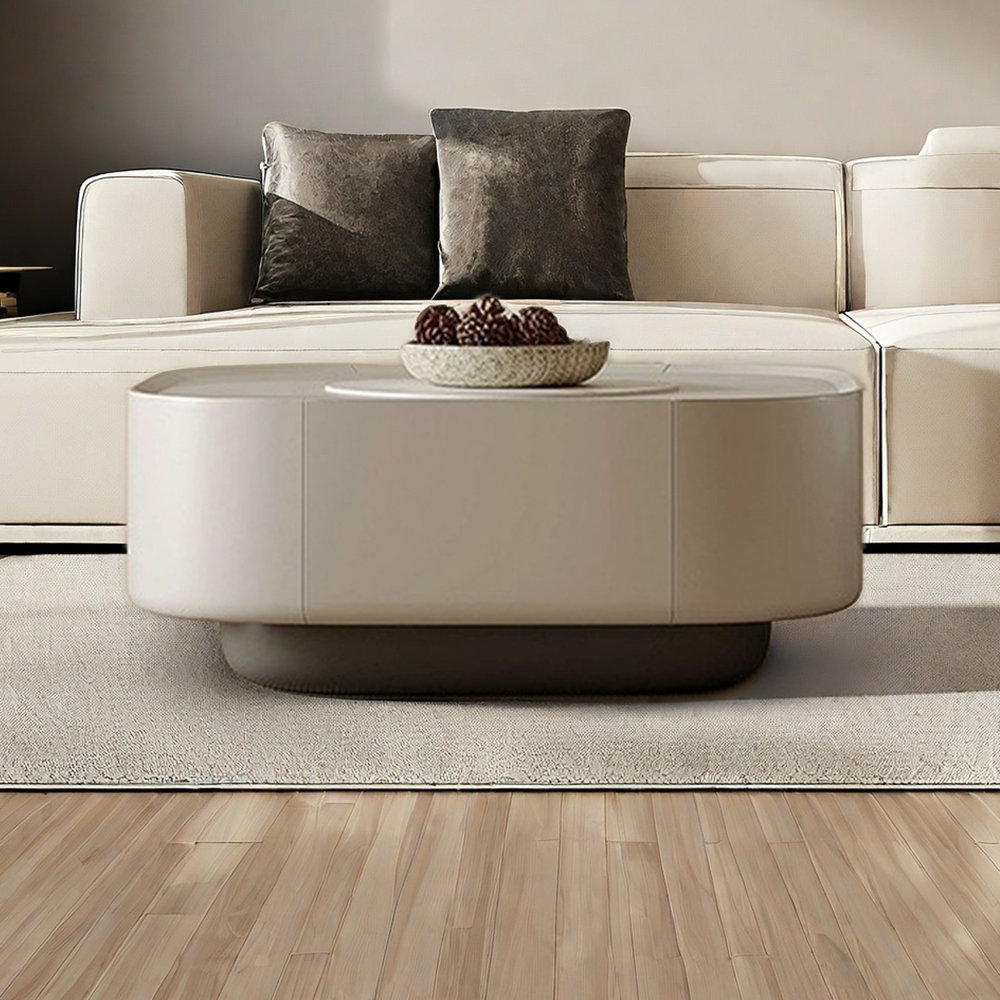 Orxva Galaxy Slab Coffee Table with Piano Lacquer | Wayfair