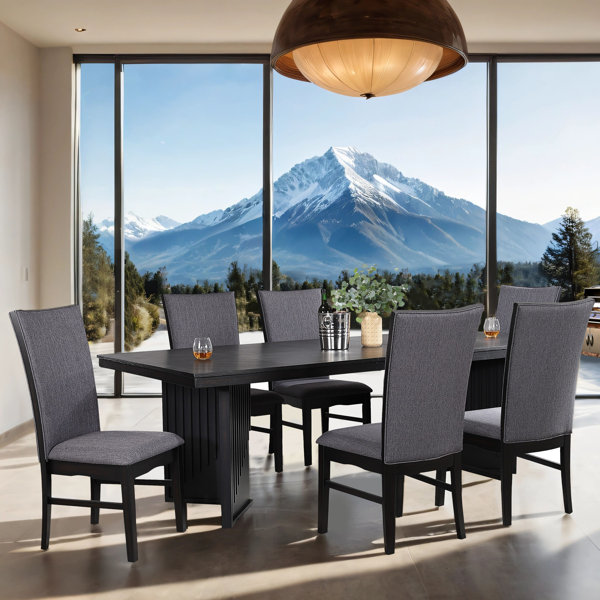 Latitude Run® Makeen 7-Piece Dining Table Set | Wayfair