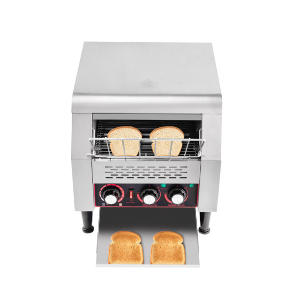 SUNYOU 2200W Stainless Steel Heavy-Duty Industrial Toasters w/ Double ...